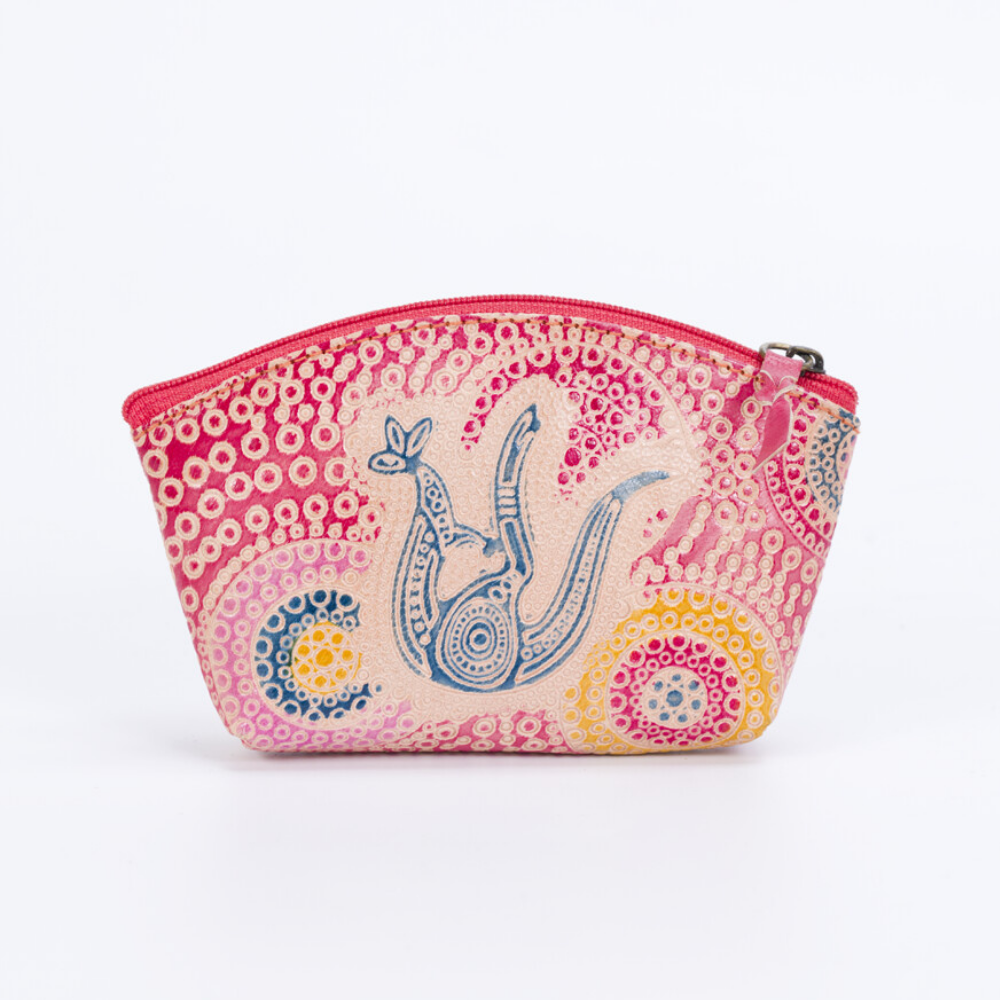 Aboriginal Art Leather Coin Purses ️ Souvenir Coin Purse – Oz Australia ...