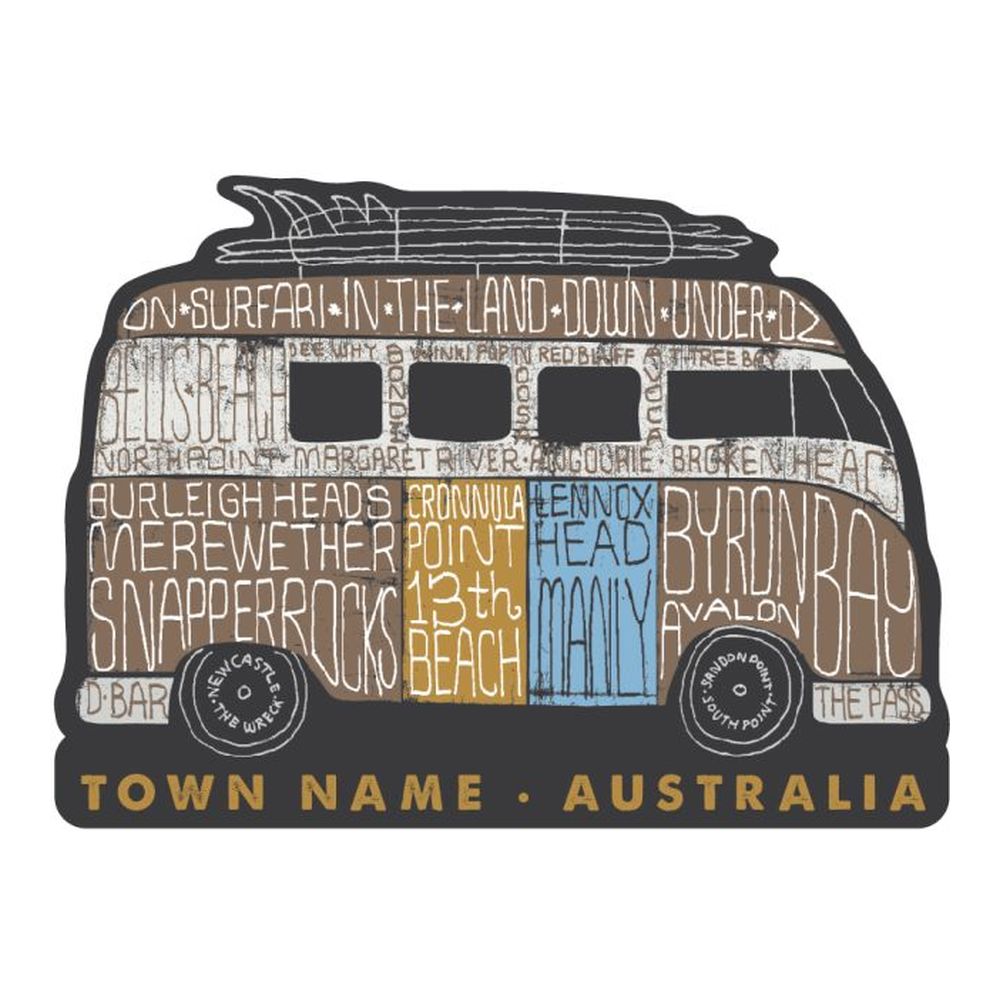 Mens Sticker - Combi Type – Oz Australia Souvenirs