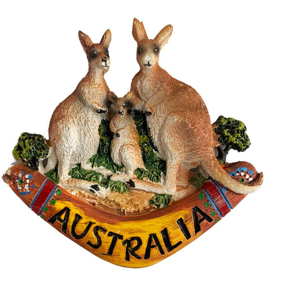 Kangaroo Family Magnet – Oz Australia Souvenirs