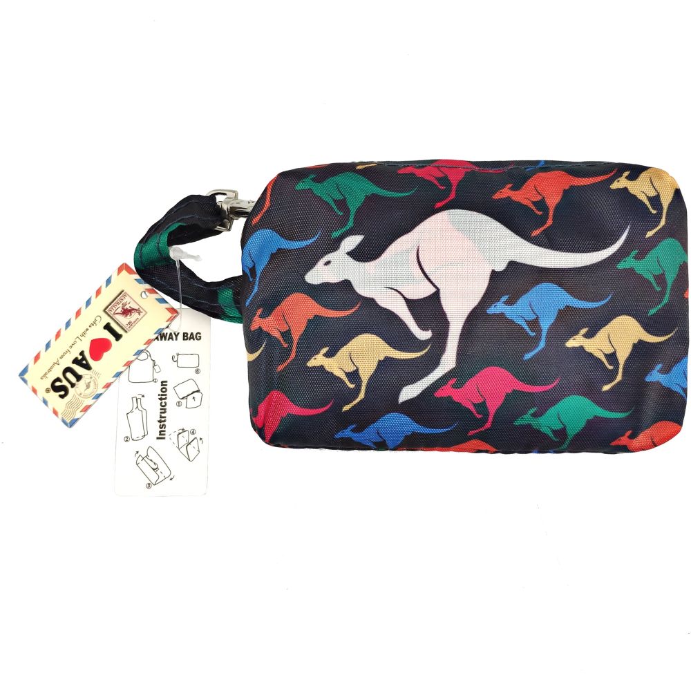 Kangaroos Repeating Foldable Bag – Oz Australia Souvenirs
