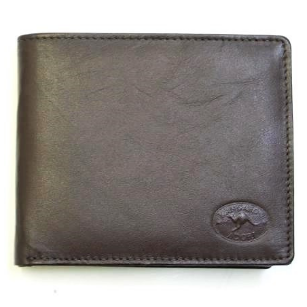 Kangaroo Leather Wallet Brown – Oz Australia Souvenirs