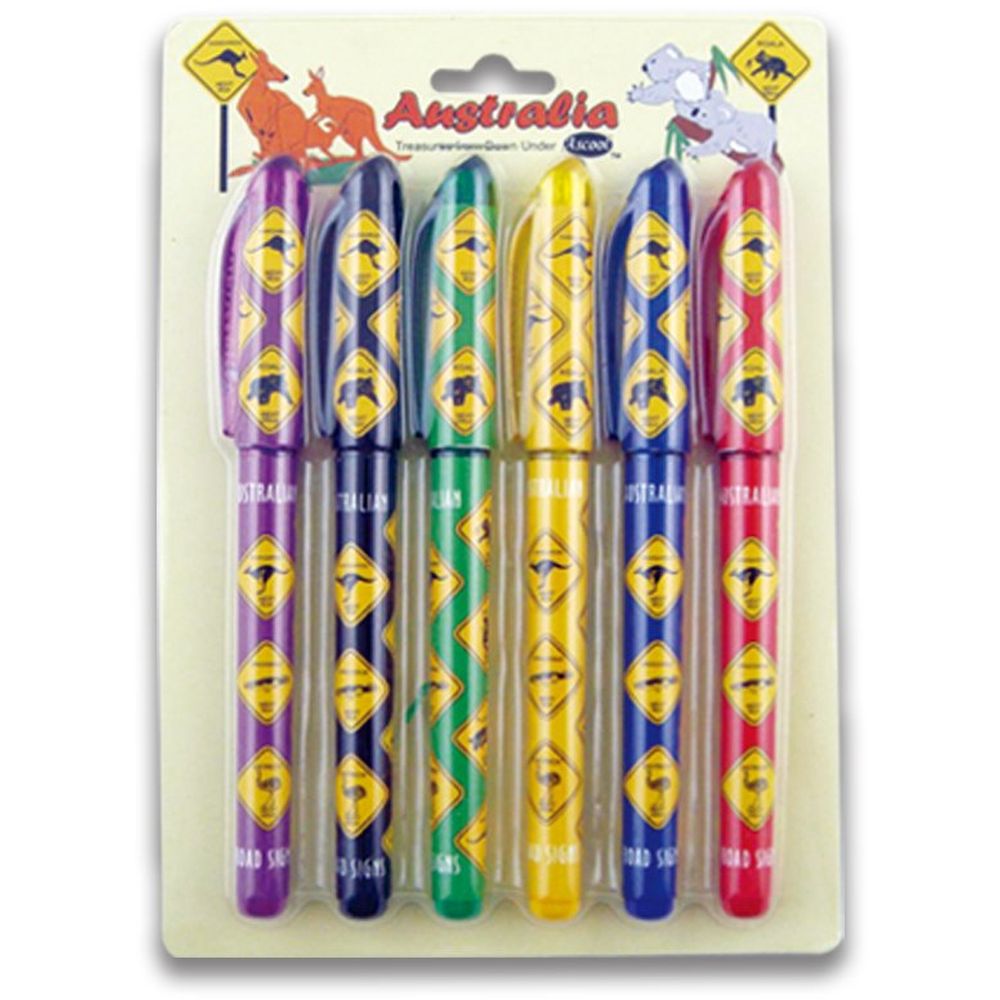 Aussie Roadsign Pen Set – Oz Australia Souvenirs