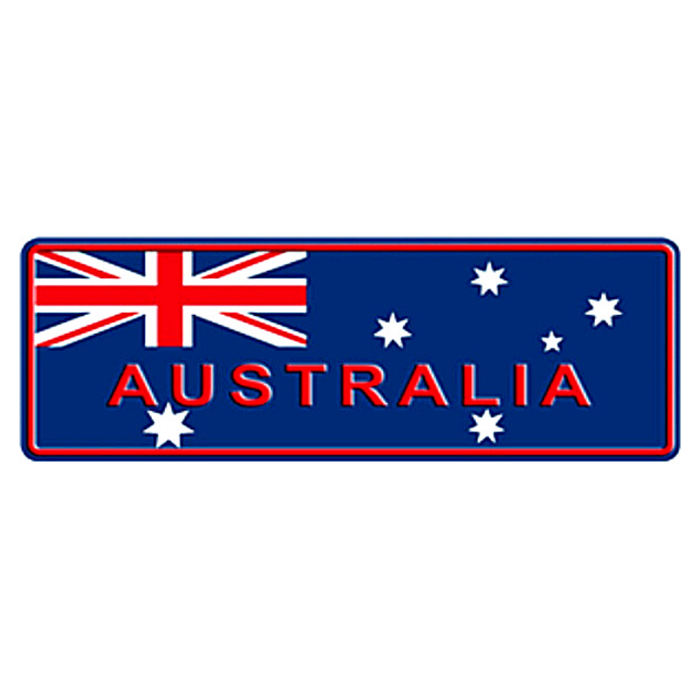 Flag Number Plate – Oz Australia Souvenirs